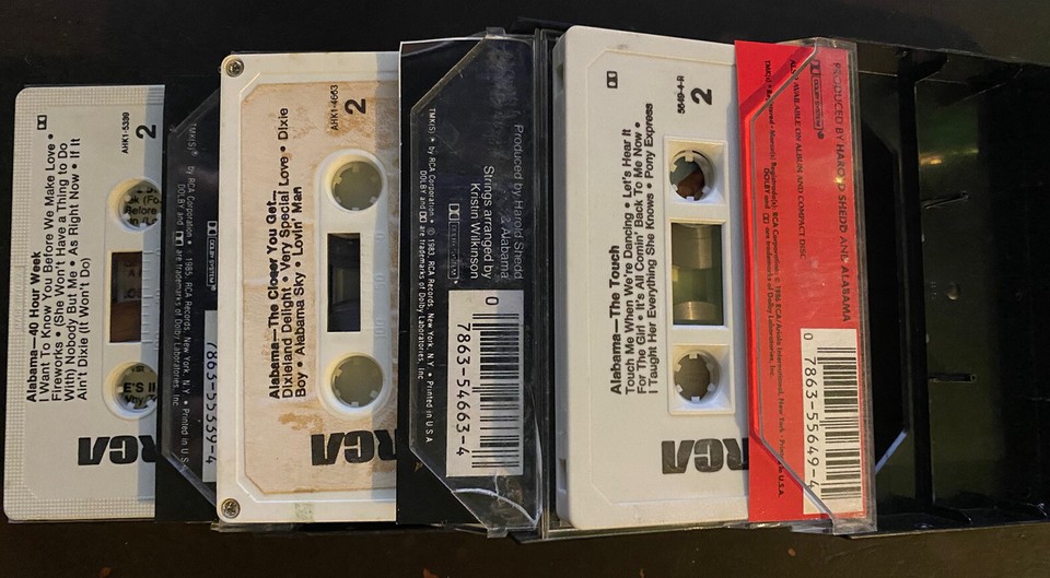 Alabama 40 Hour Week The Touch The Closer You Get Cassettes Music Lot ...