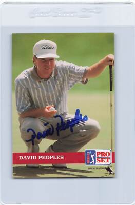 1992 Pro Set Golf #48 David Peoples Signed Auto *J8683 | eBay