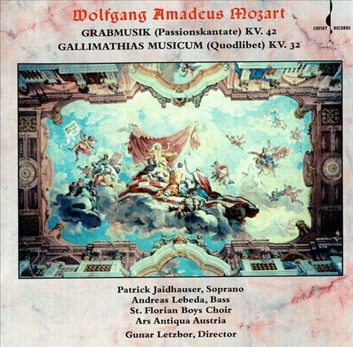 GUNAR LETZBOR / ARS ANTIQUA AUSTRIA / ST. FLORIAN BOYS' CHOIR MOZART ...