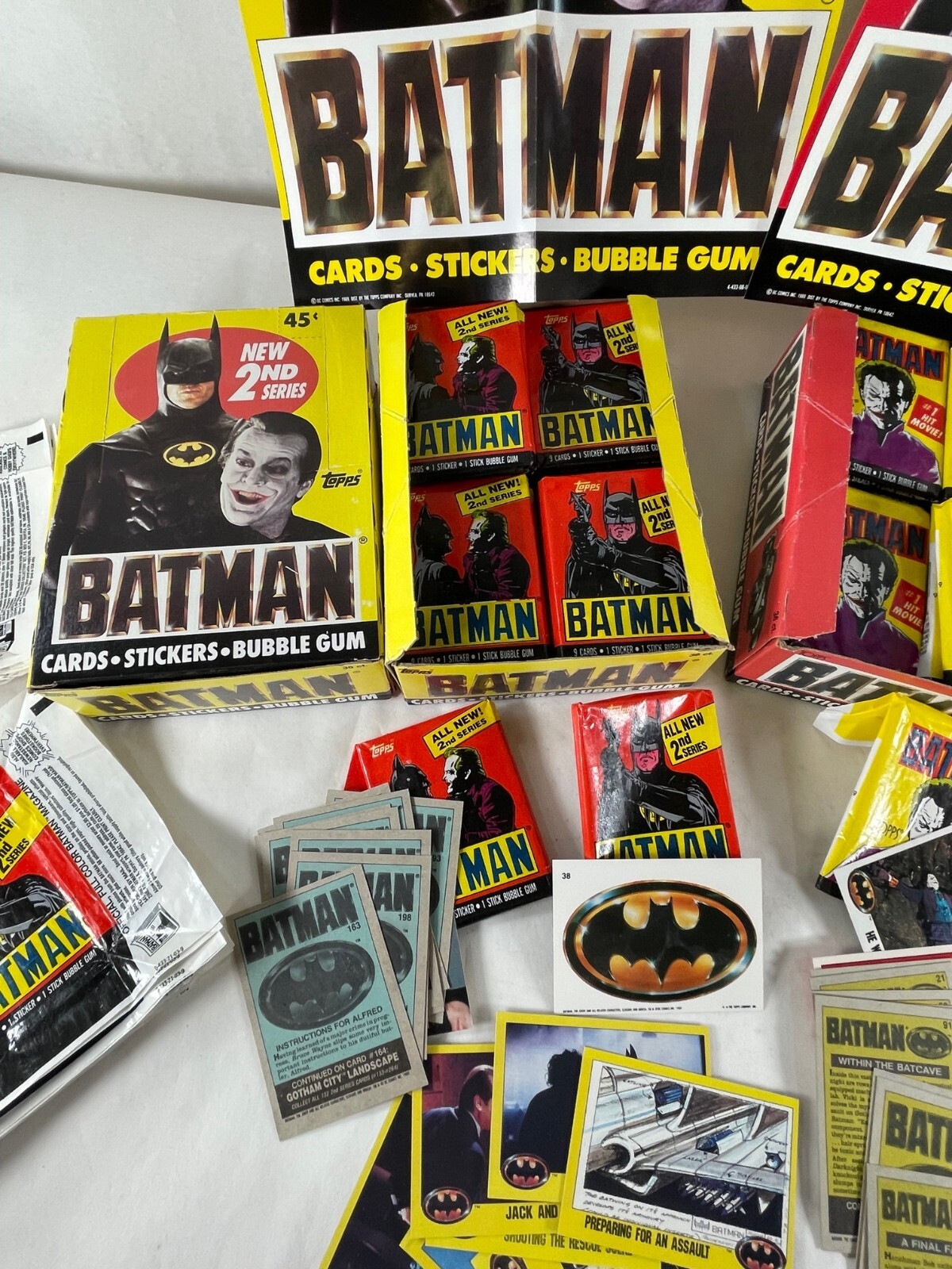 MASSIVE Collection of 1989 TOPPS Batman Movie Trading Cards & Stickers ...