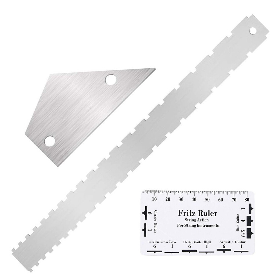 Guitar Neck Rulers Stainless Steel Guitar Measuring Ruler for Guitar ...