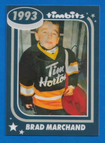 2024-25 Tim Hortons BRAD MARCHAND TIMBITS LENTICULAR SP CARD# 1993 | eBay