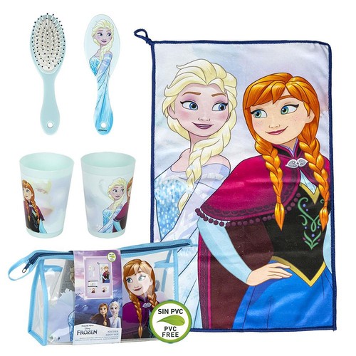 Frozen Elsa e Anna Set 3 Pz Asilo: Asciugamano, Spazzola e Bicchiere 8445484370492 | eBay