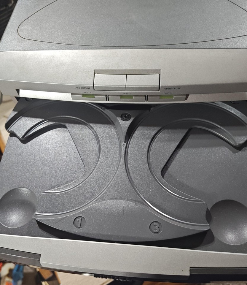 Vintage Philips FW890P/37 Silver 3 CD Changer Dual Cassette AM/FM HiFi ...