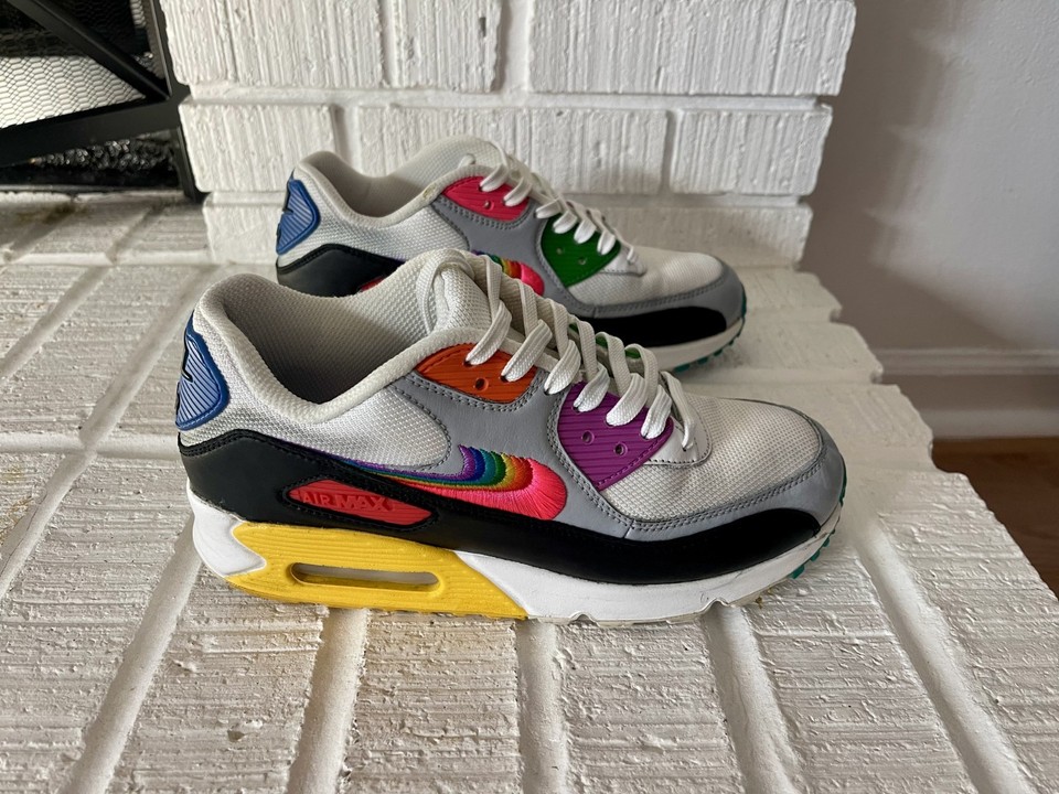 Nike Air Max 90 Be True White Multicolor Shoes 6.5 Men's/8 Women's ...