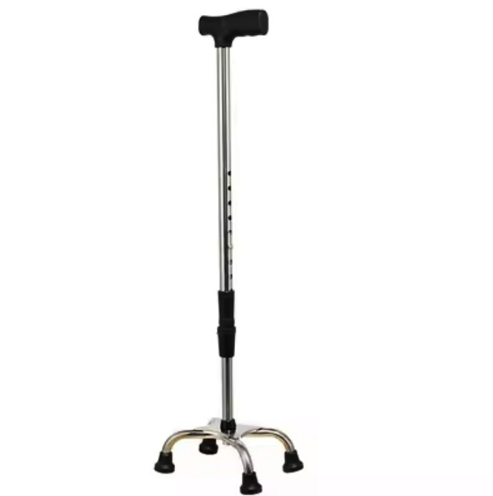 Small Quad Base Cane Walking Stick Cane Ferrules Height Adjustable 4 ...