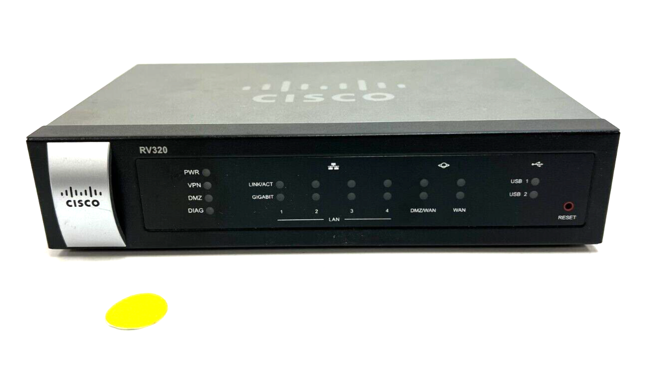 CISCO RV320 GIGABIT DUAL WAN VPN ROTER BUILT-IN 4 PORT GIGABIT ETHERNET ...