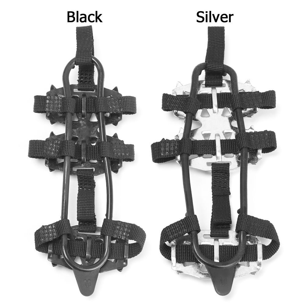 Snow Claws Shoes Spikes 24 Teeth Ice Gripper Anti-Slip Shoes Grips ...