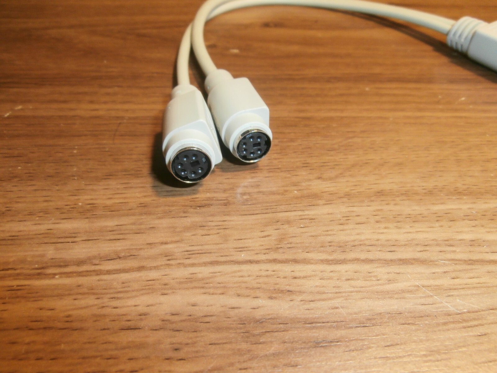 PS2 "Y" SPLITTER ADAPTER 6 PIN MINI DIN MALE TO 2 FEMALE 6 PIN MINI DIN ...