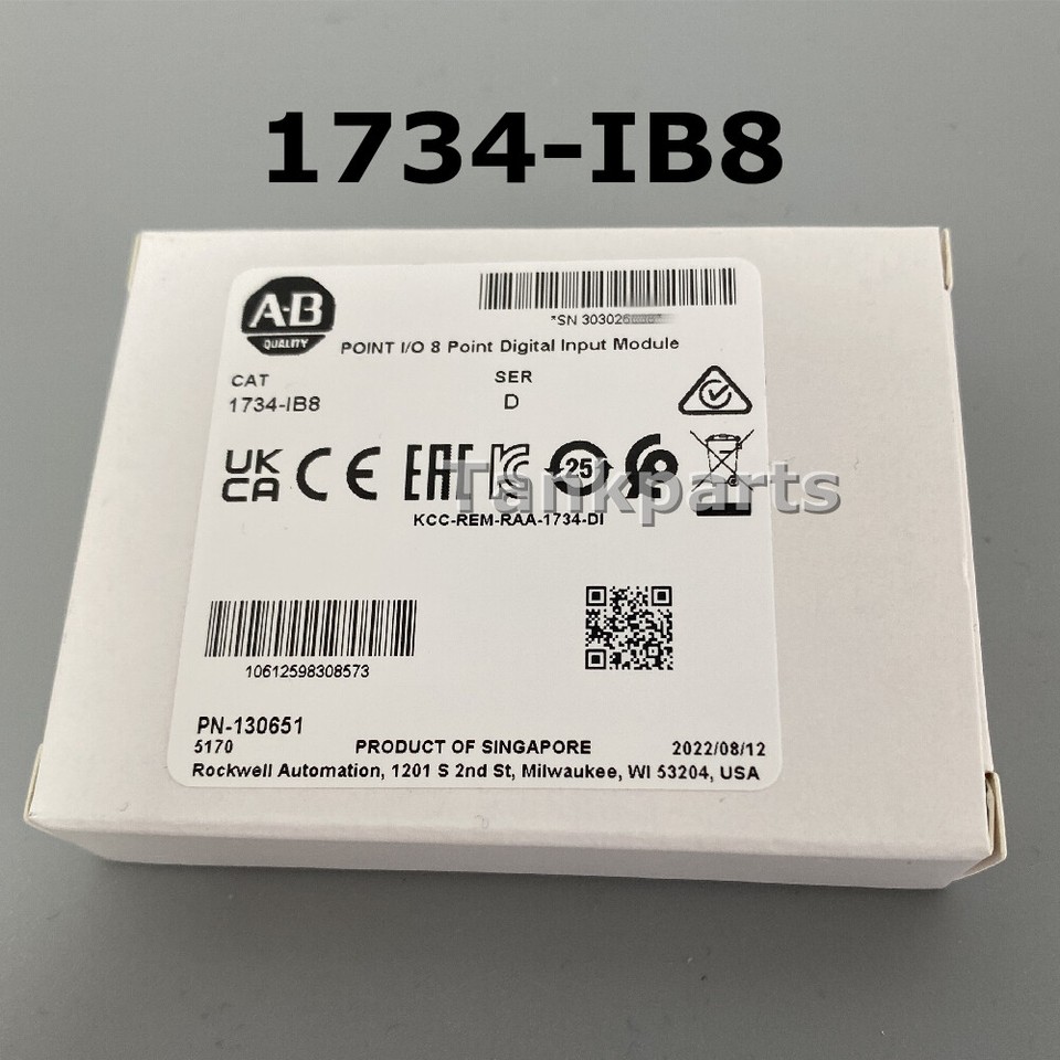 Allen-Bradley 1734-IB8 AB 8Point Digital Input Module 1734IB8 NEW ...