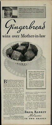 1931 Brer Rabbit Gingerbread Wins Over Mother-In-Law Vintage Print Ad ...