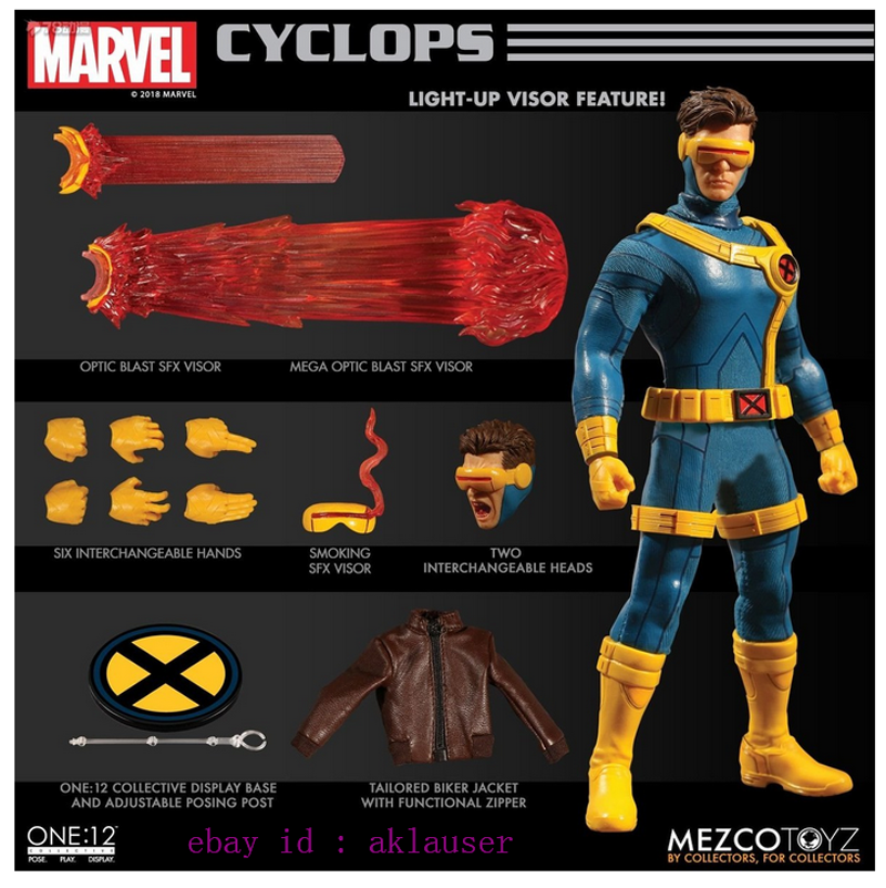 Mezco Toyz 1/12 Marvel X-Men Cyclops Action Figure Toy Model In Stock ...