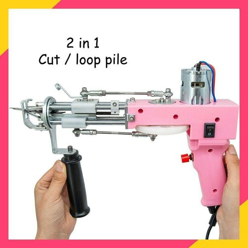 Pink Electric Carpet Rug Gun Carpet Weaving Knitting Machine 2 In 1 ...