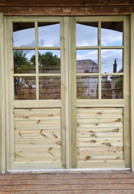 French Doors (Gorgian) 2x (H190cm, W76cm) with DOUBLE toughened glass ...