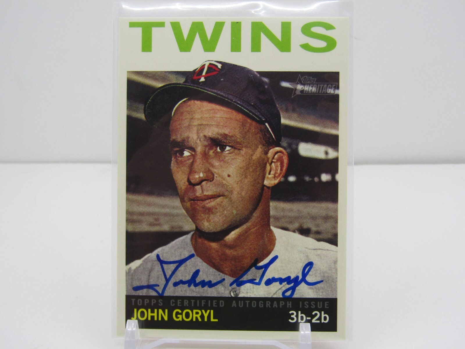 2013 Topps Heritage - Real One Autographs #ROA-JG Johnny Goryl (AU) for ...
