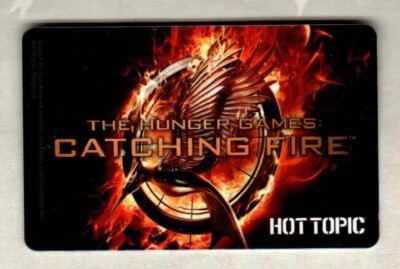 HOT TOPIC The Hunger Games Catching Fire 2013 Gift Card ( $0 ) | eBay
