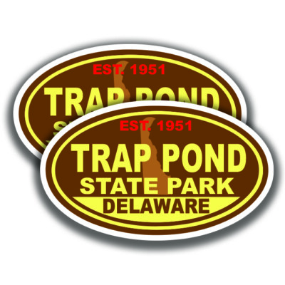 TRAP POND STATE PARK DECAL 2 Stickers Delaware Bogo Car Window | eBay