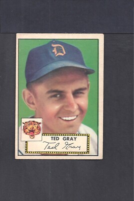1952 TOPPS #86 TED GRAY-1--BV $50--TIGERS--NO CREASES--EX/EX/MT | eBay