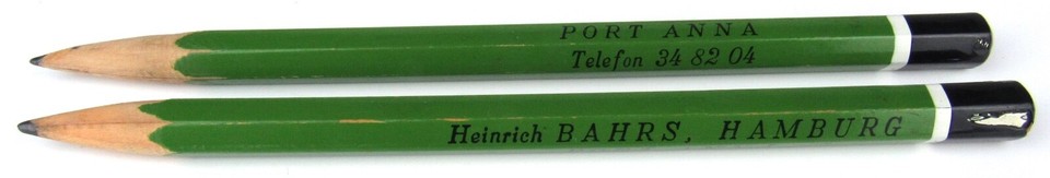 Vtg Wood Advertising 8" Pencil Heinrich Bahrs German Painter Hamburg ...