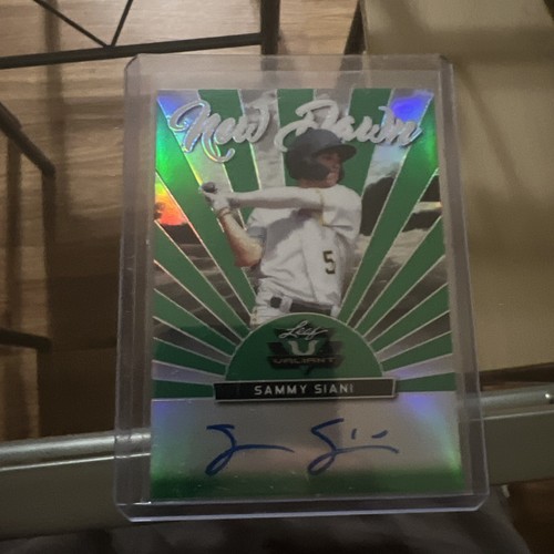 SAMMY SIANI SP RC AUTO 25/99~2019 LEAF VALIANT “NEW DAWN” PIRATES | eBay