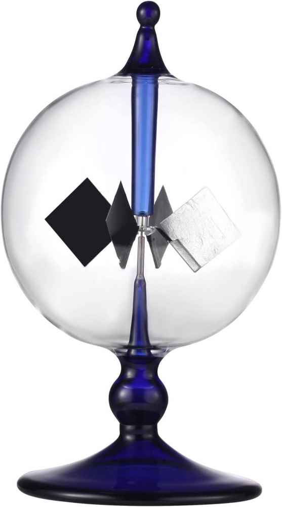 Blue Solar Power Radiometer Sun Light Energy Crooke Spinning Vanes ...