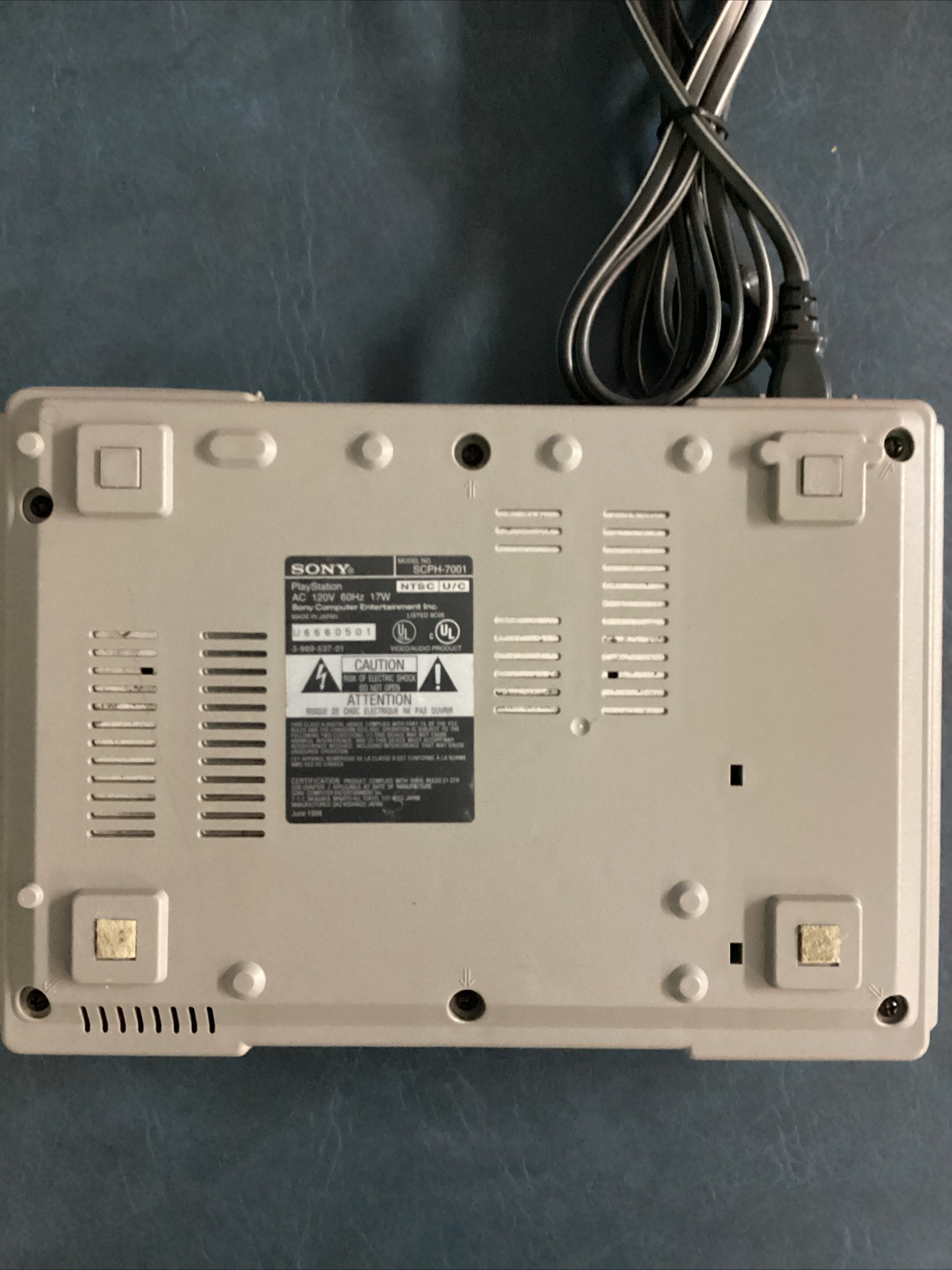 Sony PlayStation 1 Launch Edition - Model # SCPH-7001 Console - Gray ...