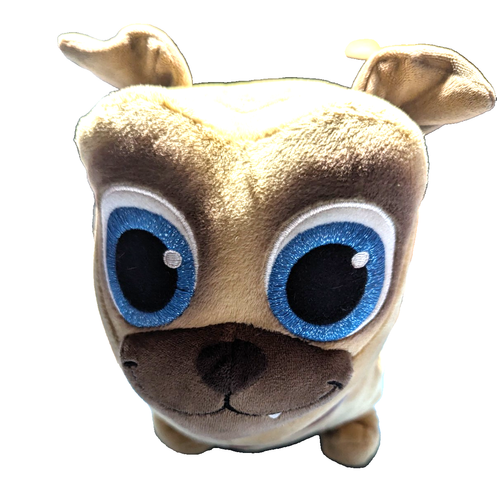 Disney Store ROLLY Pug Dog Plush 11" Puppy Pals Stuffed Toy -Big Eyes ...