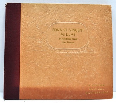 EDNA ST. VINCENT MILLAY "In Reading From Her Poems" 78RPM 12" 4 Disc ...