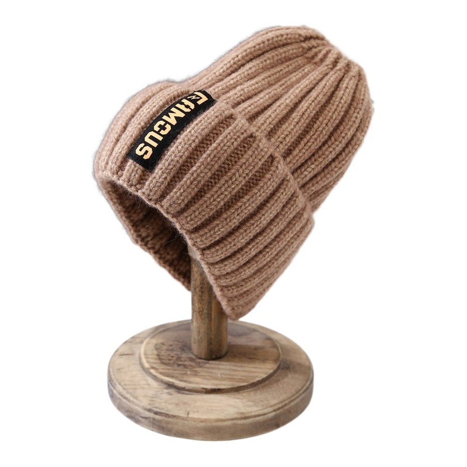 Women Winter Knit Beanie Hat Ear Protection Design Warm One Size Letter ...