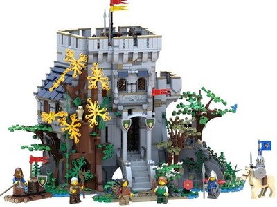 Unbuilt Lego BrickLink: Castle in the Forest (910001-1). Generic Bricks ...