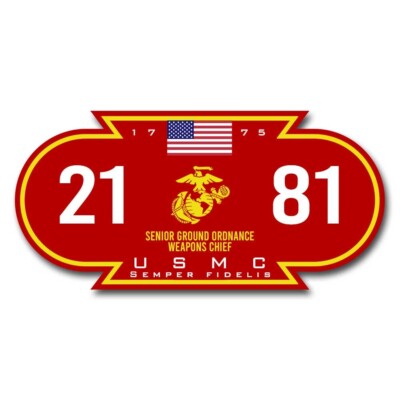 USMC 2181 MOS Decal - USMC Veteran Decal - Marine Corps - Devil Dog 3 ...