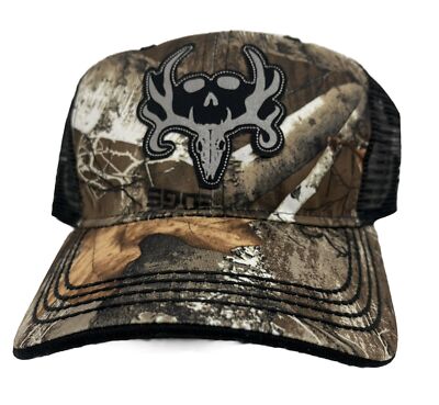 Bone Collector Hat Camo Realtree Paramount Outdoors Mesh Adjustable Cap ...