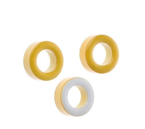 Yellow White Ring Iron Ferrite Core for Inductor 7.5mm Inner Diameter ...