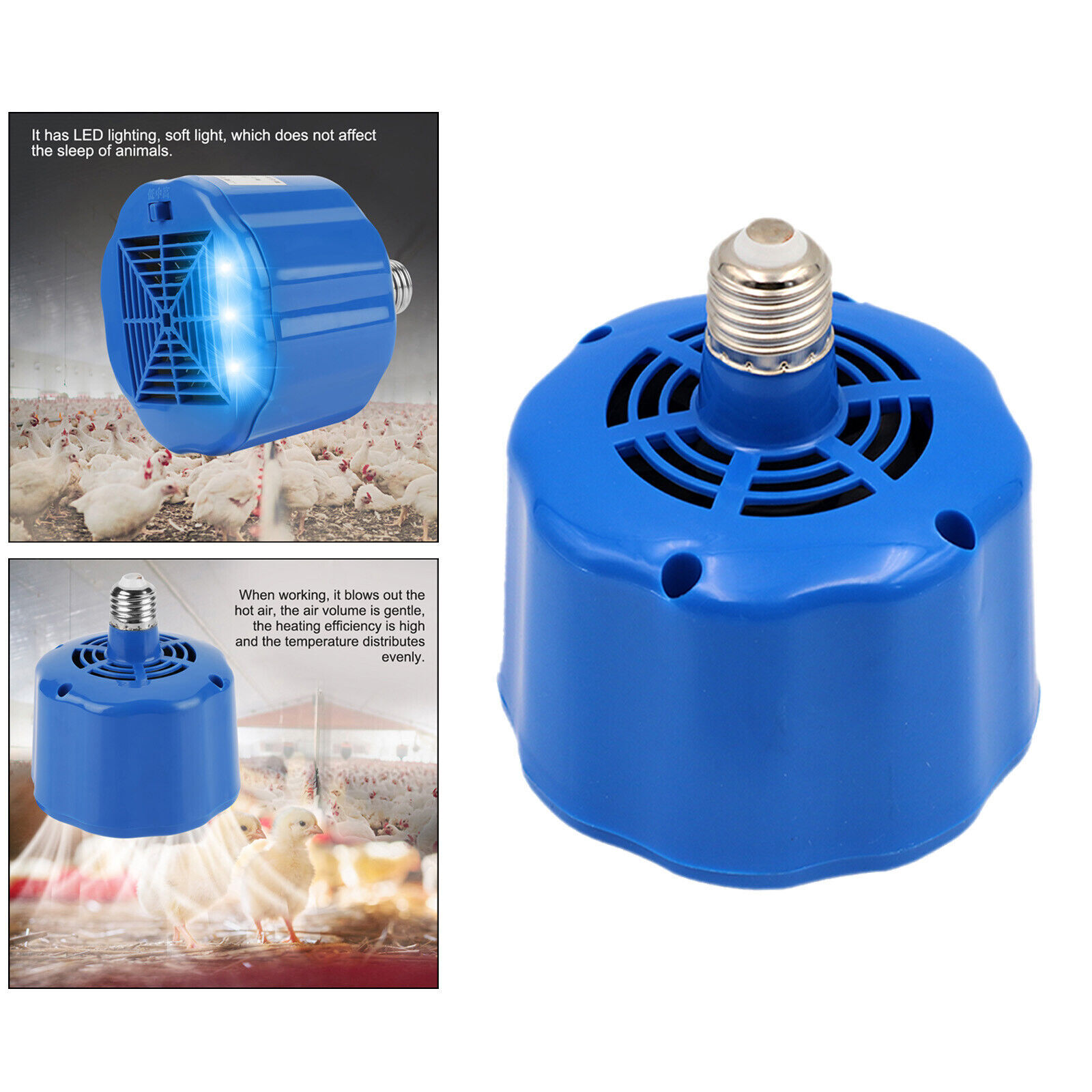 Cultivation Heating Lamp Thermostat Fan Heater For Chicken Pigs Egg ...