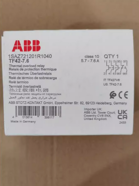 ABB Thermal Overload Relay TF42-10 TF42-13 TF42-16 TF42-20 TF42-24 TF42 ...