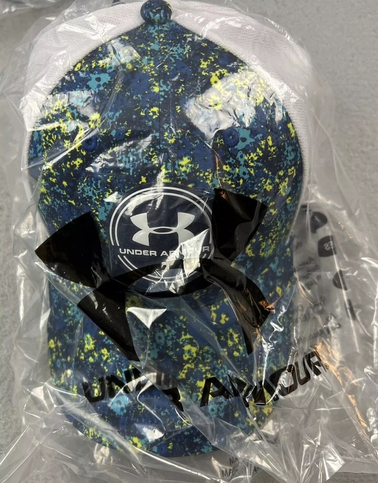 UNDER ARMOUR Mens Iso-chill Driver Fashion Adjustable Cap Hat Starfruit ...