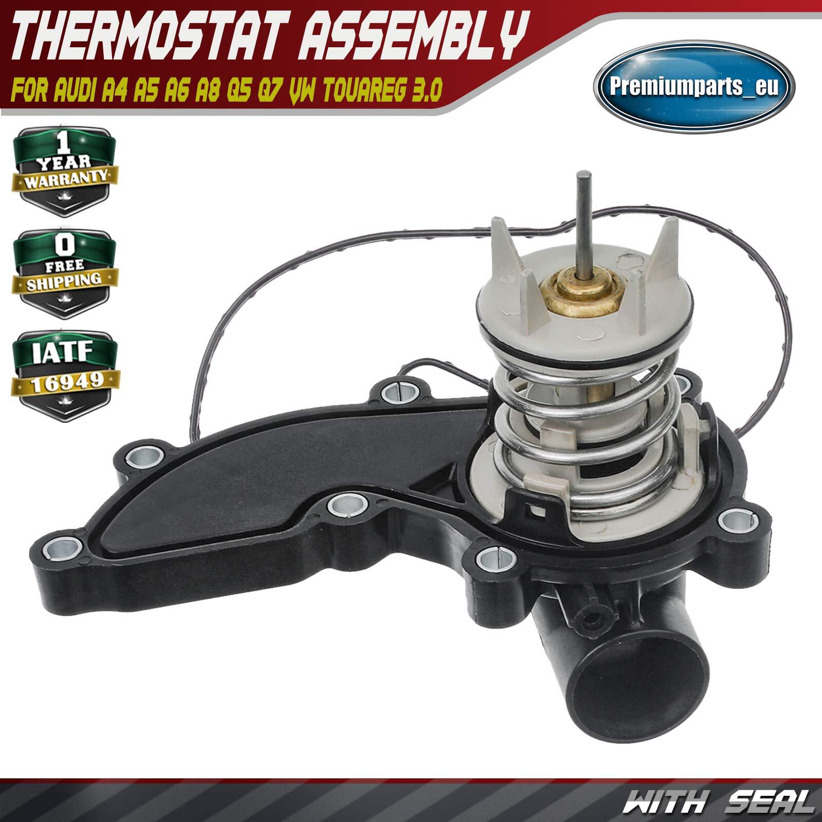 Coolant Thermostat Housing for Audi A4 A5 A6 A8 Q5 Q7 VW Touareg 3.0 ...