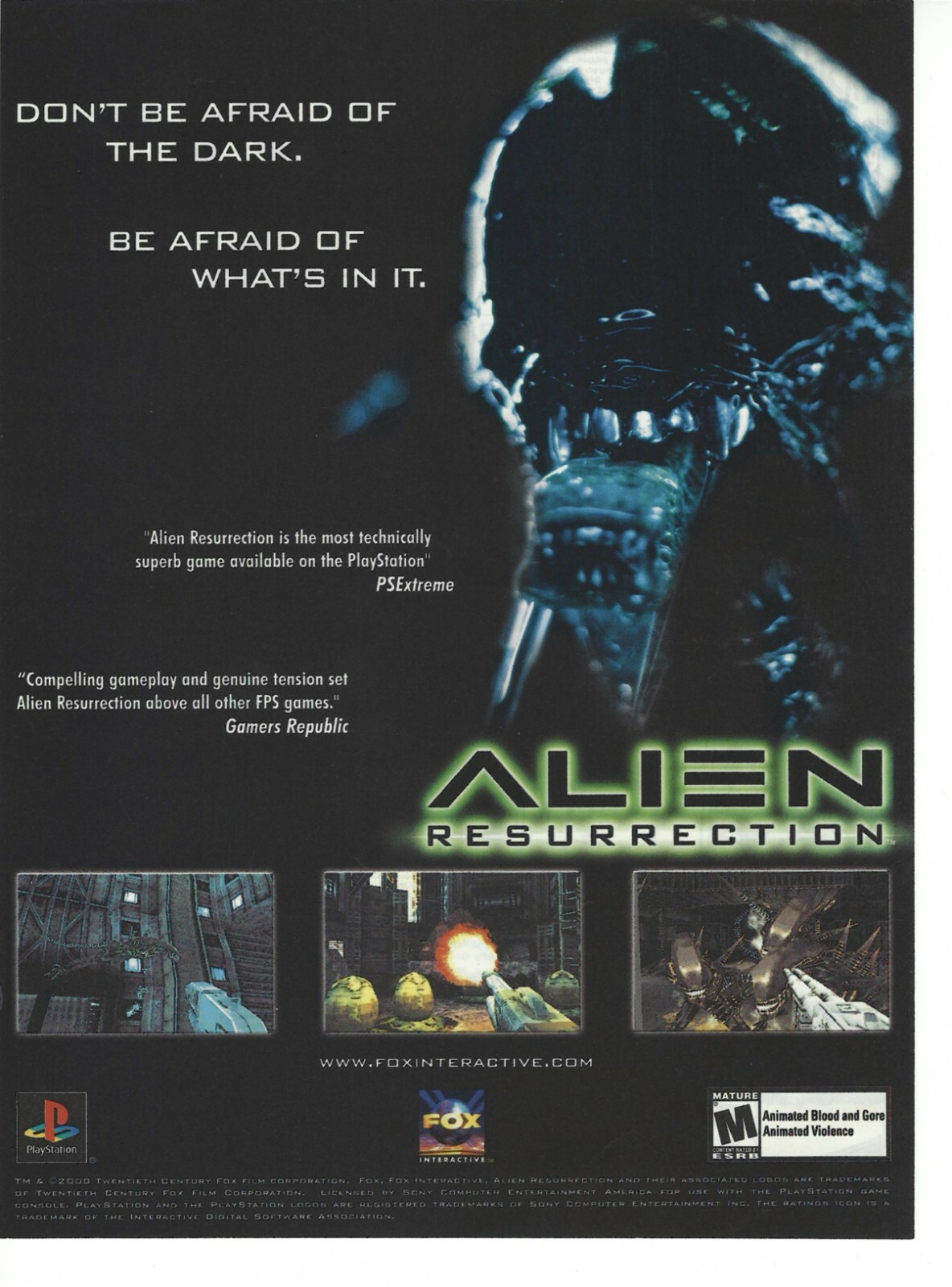 Alien Resurrection Print Ad/Poster Art Playstation PS1 | eBay