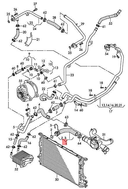 Genuine AUDI A8 S8 quattro Coolant Hose With Quick Release Coupling ...