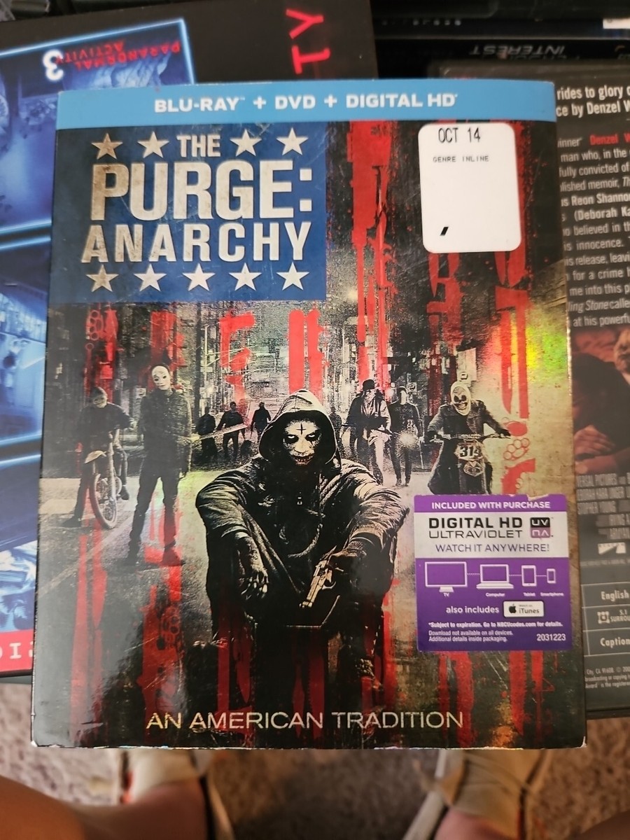 The Purge Anarchy Dvd Cover Frank Grillo Bluebook The Purge
