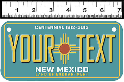 PERSONALIZED ALUMINUM MOTORCYCLE STATE LICENSE PLATE-NEW MEXICO ...