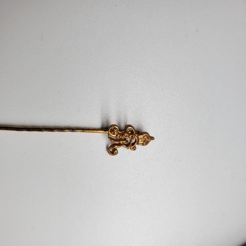 WW1 WWI Original German stick pin crown Wilhelm monogram badge button ...