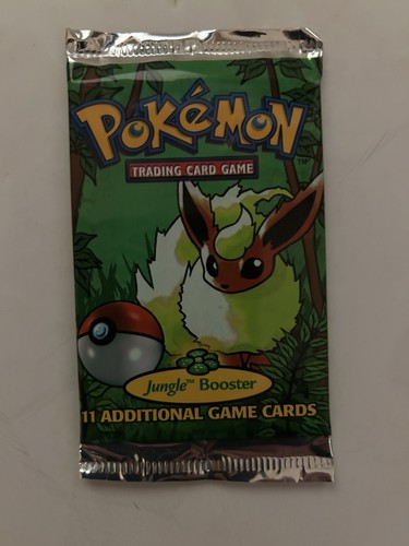 Vintage 1999 Pokémon Jungle Booster Pack Flareon Holo 742818060639| eBay