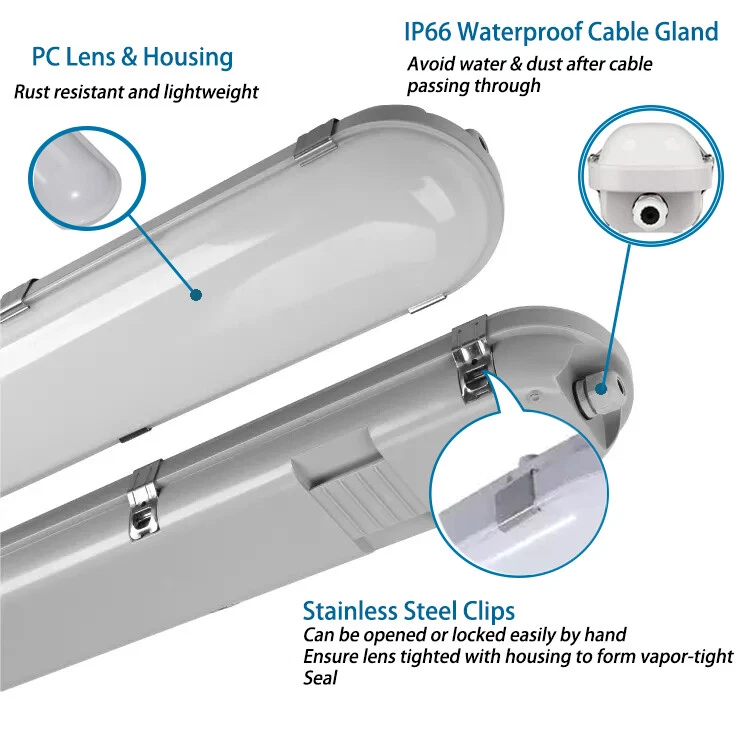 Vapor Proof Light Fixture Lens | Shelly Lighting