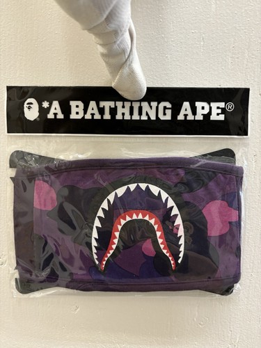 Bape Mask A Bathing Ape Purple Shark Camo Face Cover | eBay