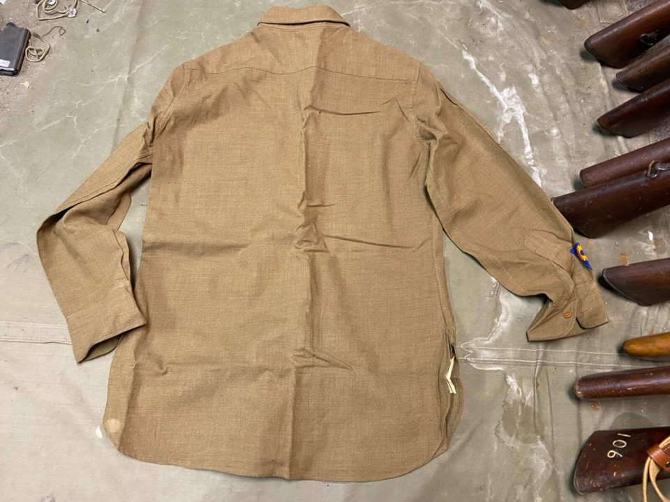 ORIGINAL WWII US ARMY M1937 M37 WOOL COMBAT FIELD SHIRT- LARGE 44R | eBay