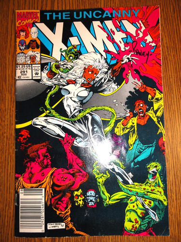 Uncanny X-men #291 Signed Tom Raney Cover Newsstand Storm 1st Print ...