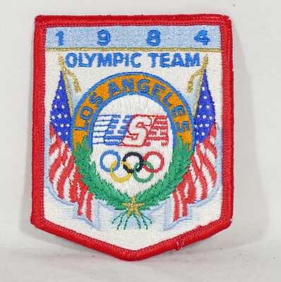 1984 Los Angeles summer Olympic Games USA Team uniform RED patch - mint ...