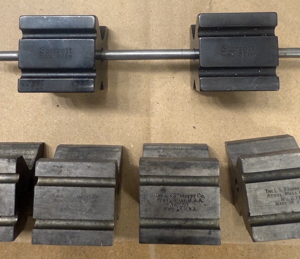 Starrett Machinist V Blocks 6 Pieces/ 3 Sets / 1 Barely Used See ...