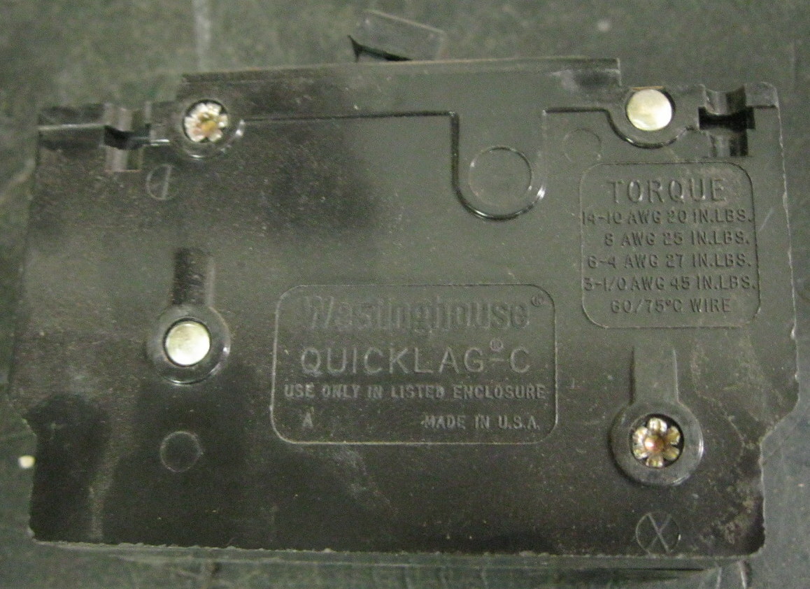 Westinghouse Quicklag-C Circuit Breaker 2 Pole 10A | eBay